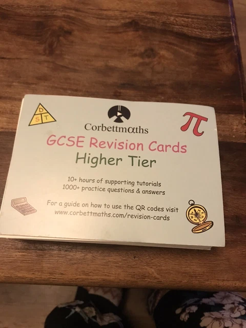 CORBETT MATHS GCSE Maths Revision Cards - Higher Tier £4.00 - PicClick UK