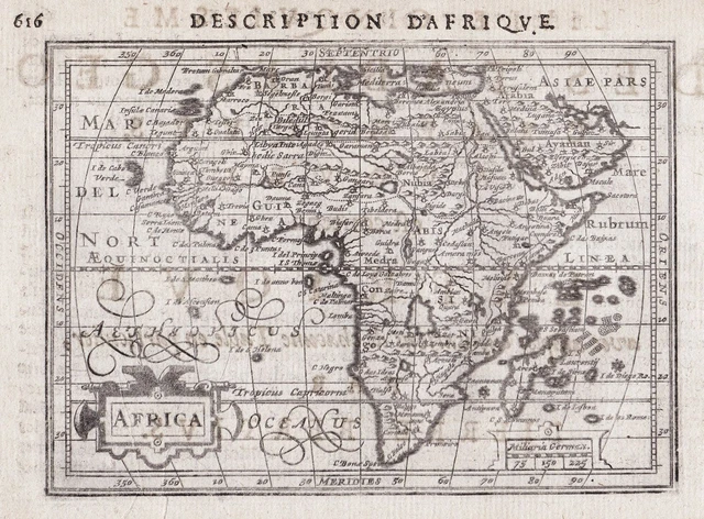 AFRICA AFRIQUE AFRICA continent continent map map bushel 1659 £166.32 ...