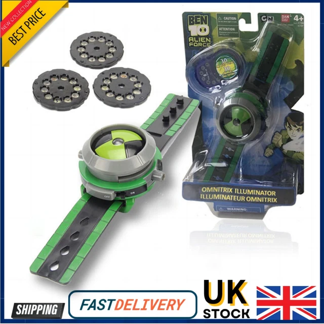 BEN 10 TEN Omnitrix Watch Projector Image Alien Force Illumintator Kid ...