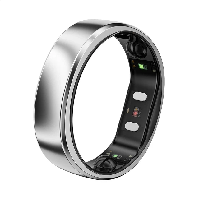RINGCONN GEN 2 Air, Gift Ultra-Thin Smart Ring 10-Day Battery Silver Size 8 £150.00 - PicClick UK