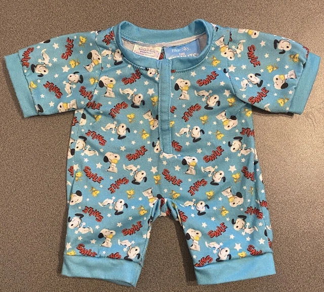 BUILD A BEAR The Peanuts Snoopy Woodstock Blue Sleeper Pyjamas Pjs £12.00 - PicClick UK