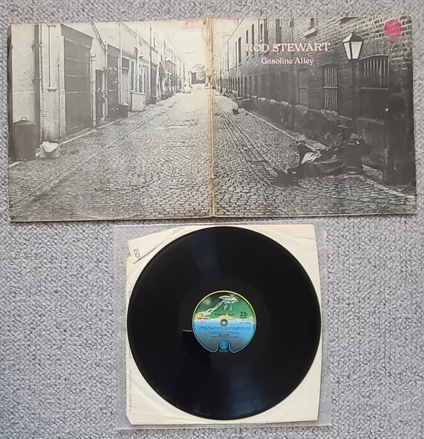 ROD STEWART-GASOLINE ALLEY-UK Issue-Roger Dean Space Ship Label-Vertigo ...