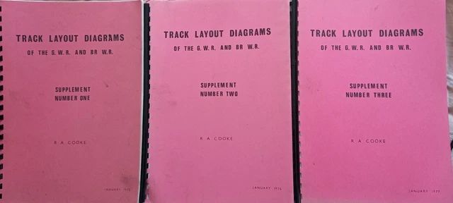 TRACK LAYOUT DIAGRAMS Supplements of the GWR and BR W.R. 1,2 and 3 £45. ...