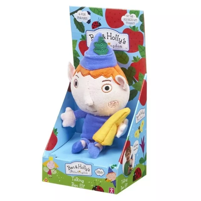 BEN & HOLLY'S Little Kingdom Ben 7" Interactive Talking Plush Soft Toy ...