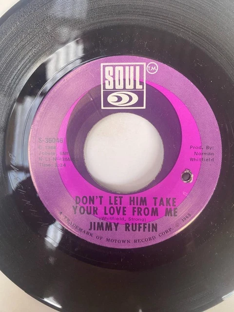 7& 45 TOURS JIMMY RUFFIN DON'T LET HIM TAKE YOUR LOVE FROM ME / LONELY ...