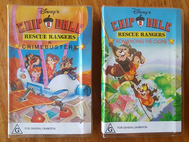 VINTAGE DISNEY'S CHIP N Dale Rescue Rangers VHS Tapes x 2 Clamshell ...
