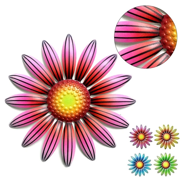 SCULPTURE SUSPENDUE EN m??tal fleur art mural pour d??coration de jardin EUR 15,89 - PicClick FR