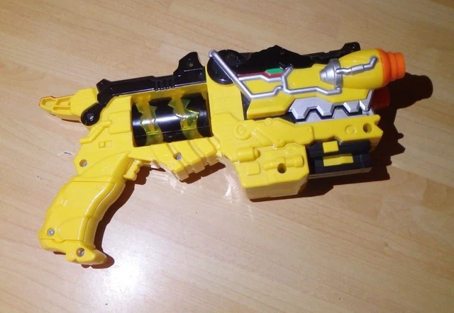 POWER RANGERS DINO Charge Yellow Morpher Gun No 2 Charger Energem T-Rex ...
