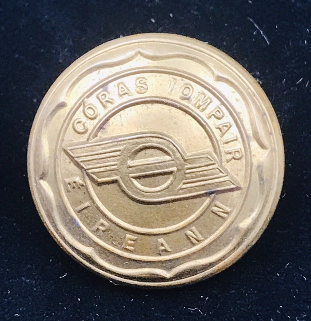 VTG CORAS IOMPAIR Eireann Irish Transport Company Railway Coat Button 1 ...