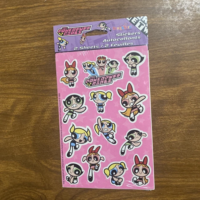 VINTAGE STICKERS POWERPUFF GIRLS Sticker Sheet 1999 CARTOON NETWORK £2. ...