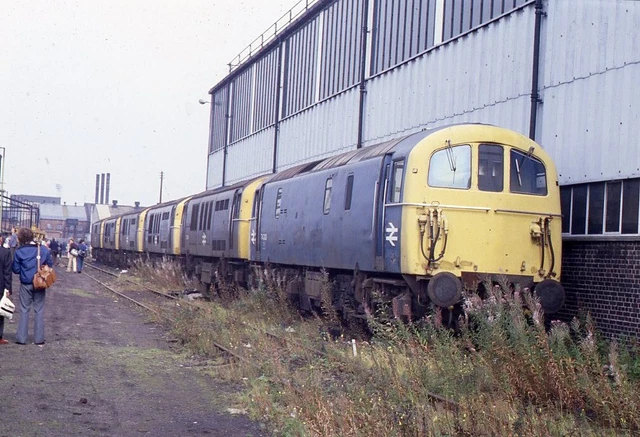 35MM COLOUR SLIDE class 74/71 withdrawn at Doncaster 19-08-79. Original ...