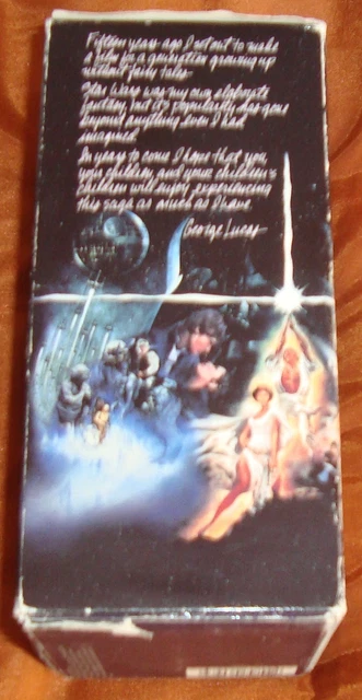 STAR WARS TRILOGY (3-vhs box set,1992,english,hi-fi stereo) tested $35. ...