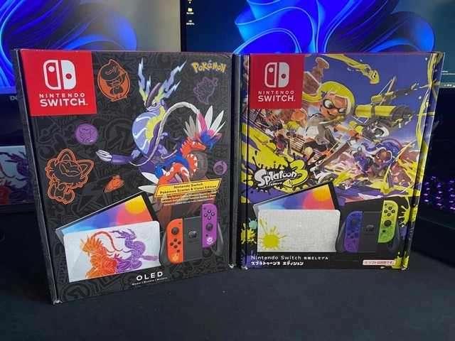NINTENDO SWITCH OLED Pokémon Scarlet & Violet / Splatoon 3 Special ...