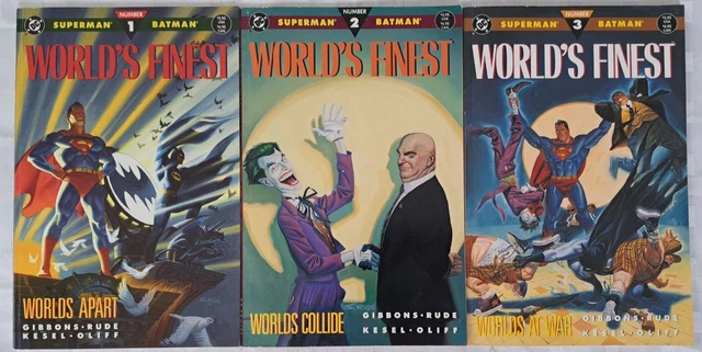 COMPLETE 3 COMIC Set: Superman Batman World's Finest - DC Prestige ...