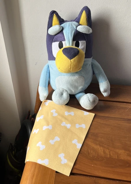 BLUEY SLEEPYTIME BLUEY 13" Talking Soft Toy Plush With Blanket Bedtime ...