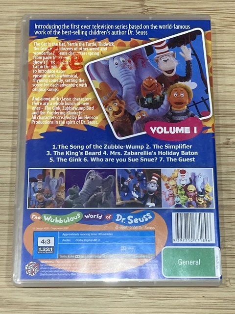 The Wubbulous World Of Dr Seuss Volume 1 4 5 6 Dvd Region 4 Jim