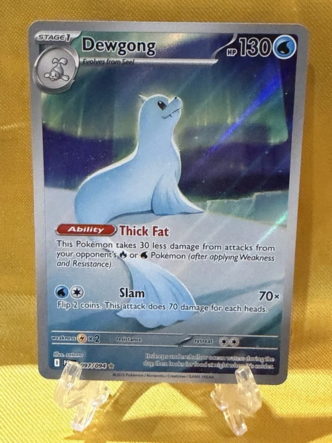 POKÉMON TCG DEWGONG 097/094 Phantasmal Flames Full Art Pack Fresh £8.99 ...