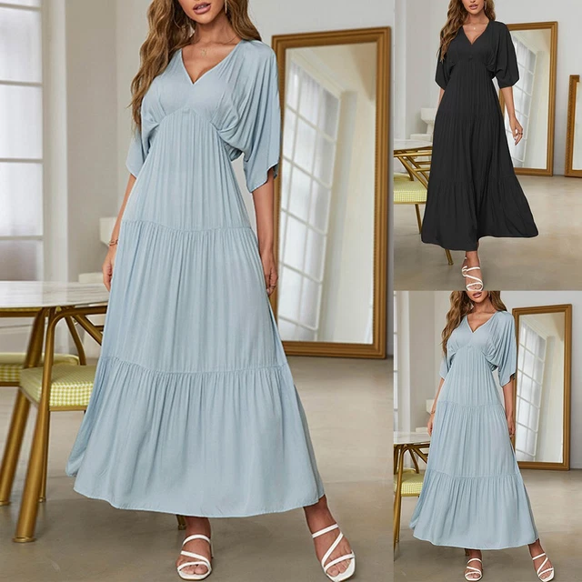 L GANTE ROBE MAXI sans dos pour femme soir e f te robe de bal fendue robe EUR 32,40 - PicClick IT