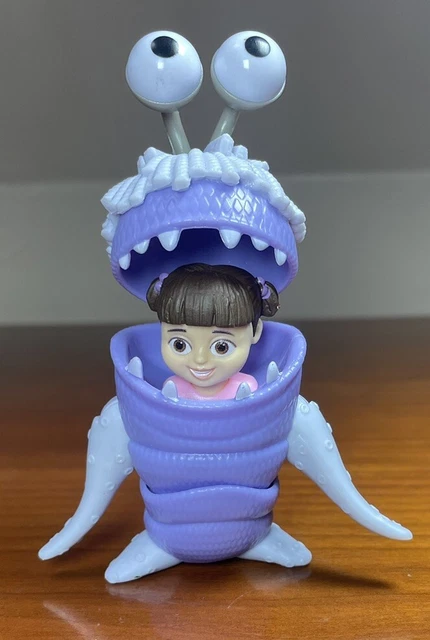 DISNEY PIXAR MONSTERS Inc Boo in Monster Costume Costume Head opens and ...