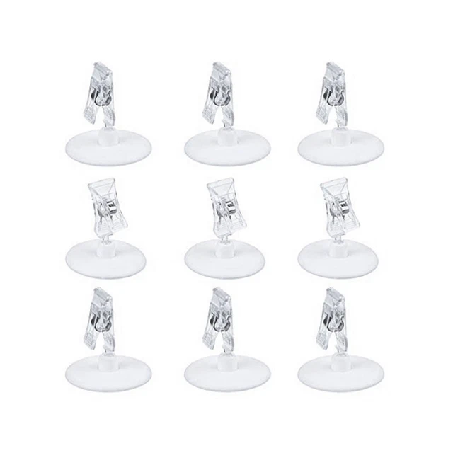 9 PCS TRANSPARENT Seat Clamp Clip Restaurant Market Stall Accessories ...