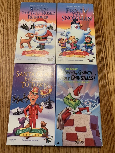 CHRISTMAS CLASSICS SERIES VHS Tapes Frosty Santa Claus Rudolph Grinch ...