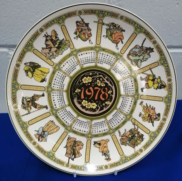 WEDGWOOD CALENDAR PLATE 1978 Samurai - Collectors Plate £9.95 - PicClick UK
