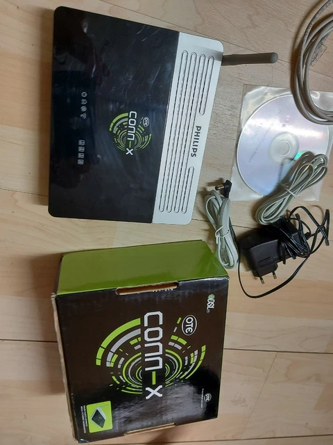 PHILIPS CONN-X WIRELESS Modem Router ADSL2+ 54Mbps 802.11b/g WPA, WPA2 ...