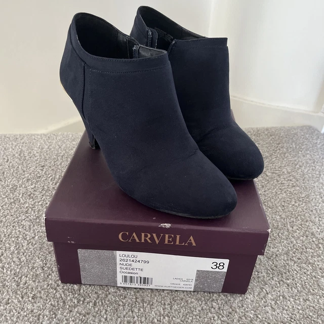 CARVELA BLUE SUEDETTE Ankle Boots Size EU38 5.5 £5.00 - PicClick UK