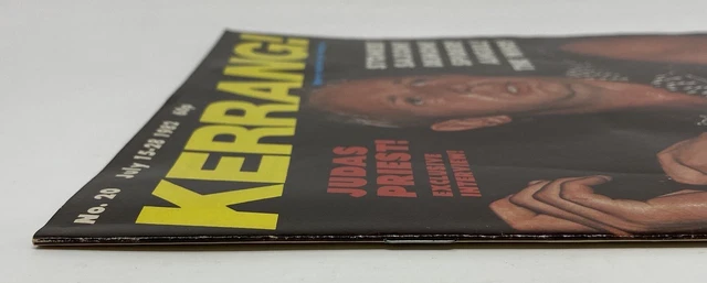 VINTAGE KERRANG! 80S Metal Magazine July 1982 No. 20 Judas Priest Saxon ...