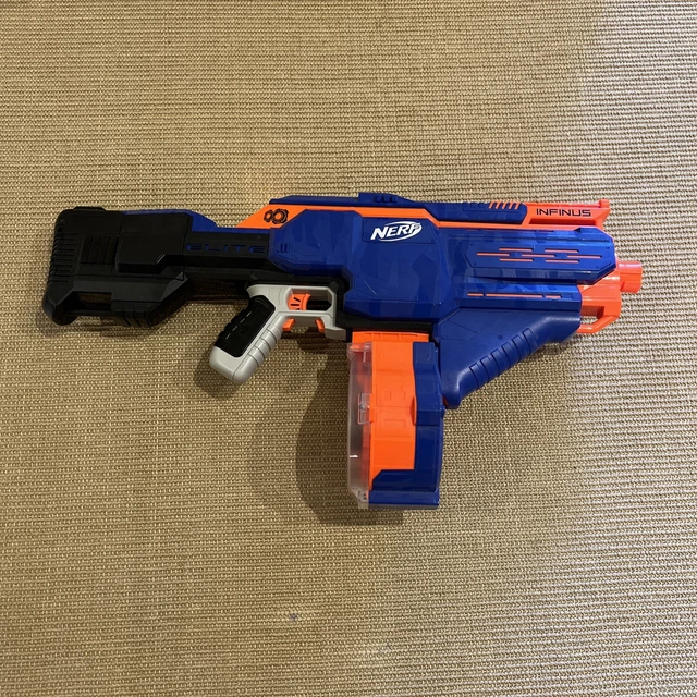 NERF INFINUS BLASTER DART GUN N-STRIKE ELITE Plus Fifty Darts £25.00 ...
