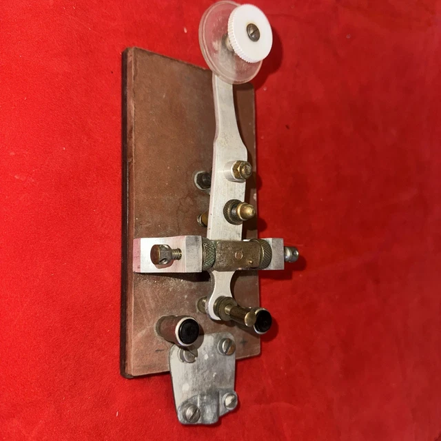UNBRANDED VINTAGE STRAIGHT Key for Morse Code Telegraph CW Ham Radio ...