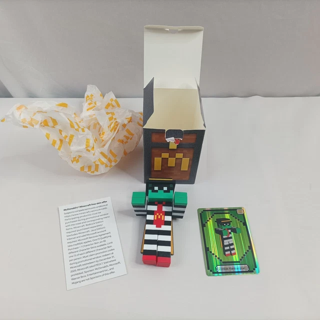 MCDONALDS 2025 - Minecraft Mcdonald’s Adult Happy Meal Toy - Hamburgler ...