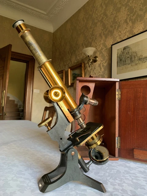 ANTIQUE W. WATSON & Sons Histology Microscope in Brass - circa 1898 ...