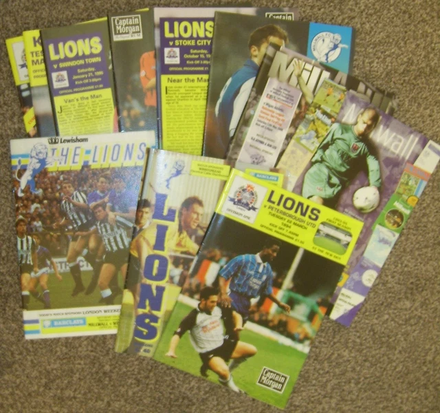 MILLWALL FOOTBALL CLUB programmes £25.00 - PicClick UK