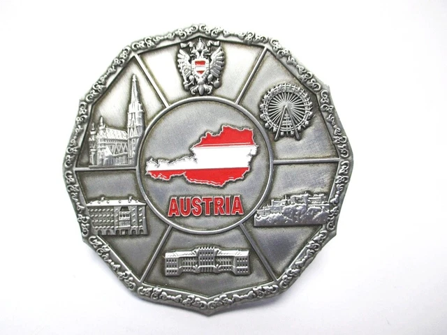 VIENNA VIENNA MAGNET Metal Souvenir Austria St. Stephen's Cathedral ...