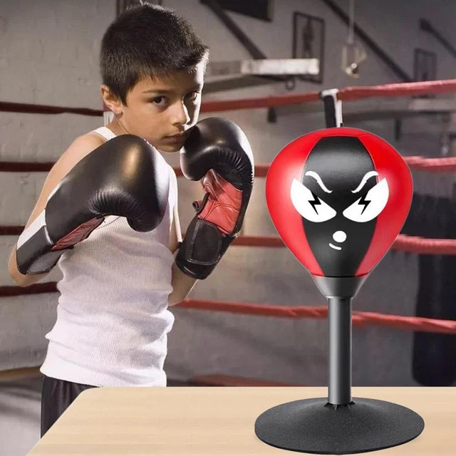 TABLE BOXING SPEED Ball Stress Buster Stress Relief With Airpump Gloves ...