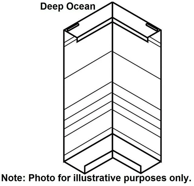 4X STRAMIT FASCIA BOARD EXTERNAL CORNERS 90-Degree Colorbond DEEP OCEAN ...