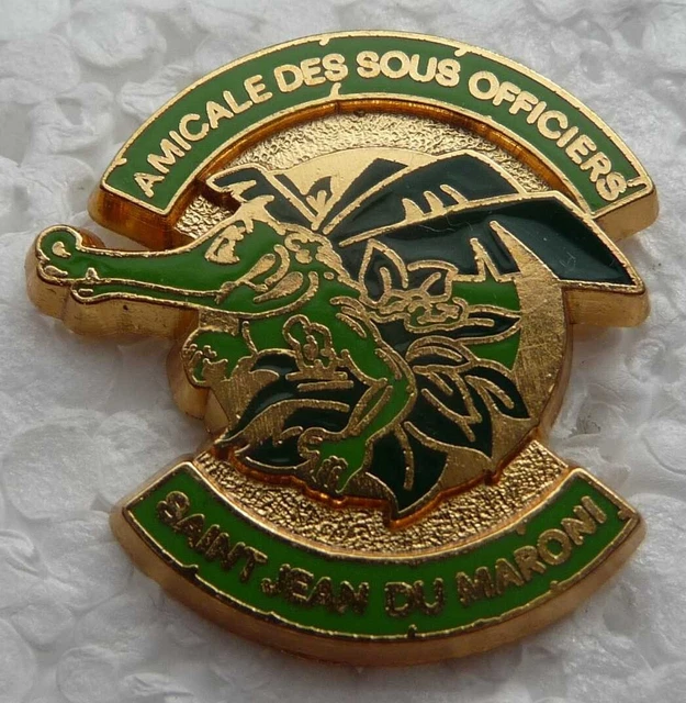 PIN'S MILITAIRE DE L'amicale Des Sous-Officiers De Saint Jean Du Maroni ...