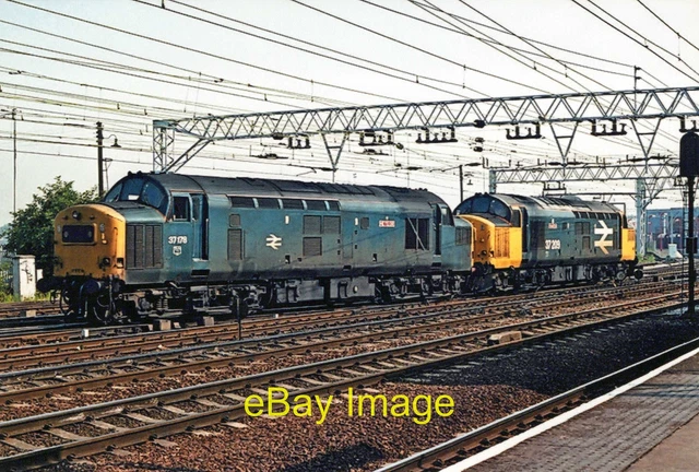 PHOTO RAILWAY 6X4 Class 37 37178 and 209 Light Engine at Stratford 3/8 ...