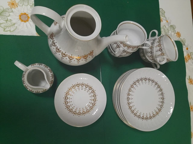 KAFFEESERVICE 6 PERSONEN DDR Henneberg Export Porzellan gut erhalten EUR 19,95 - PicClick DE