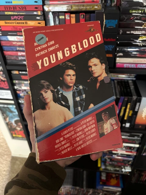 YOUNGBLOOD PATRICK SWAYZE Rob Lowe Keanu Reeves Vhs Big Box 1986 1St Ed ...