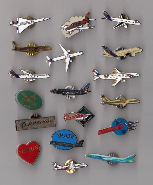AIRCRAFT AIRPLANE PIN badge Airbus Boeing Douglas Aeroplane £2.34 ...