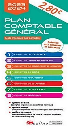 PLAN COMPTABLE GÉNÉRAL - 2023/2024: Liste intégrale... | Buch | Zustand ...