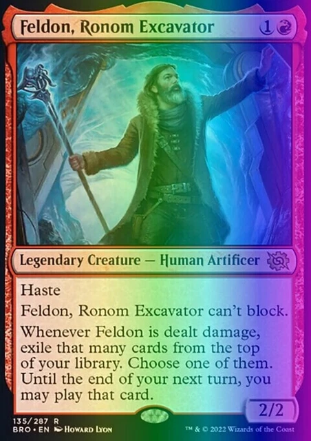 MTG FELDON, RONOM Excavator (135/416) The Brothers' War LP FOIL EUR 1 ...
