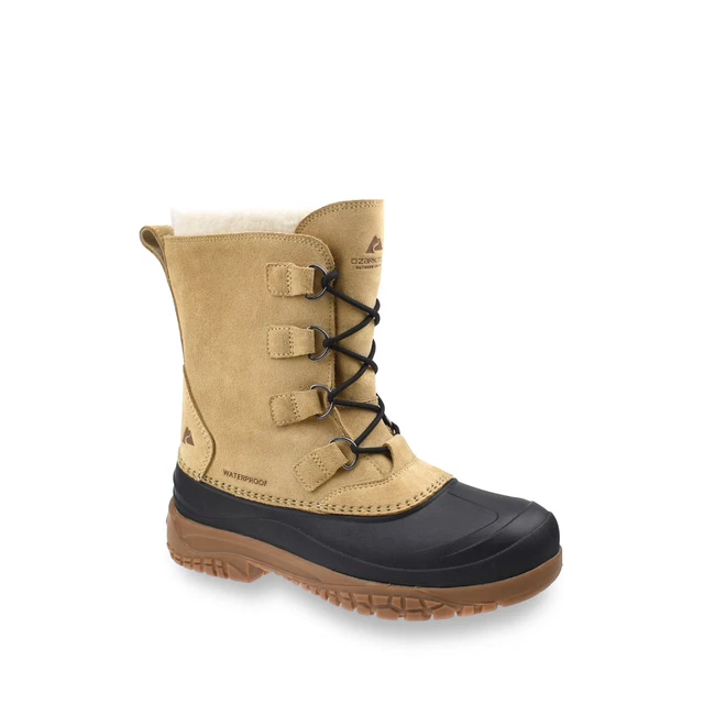 OZARK TRAIL MEN'S Lace Up 400G Leather Snow Boot Size 8, -40° Rating ...