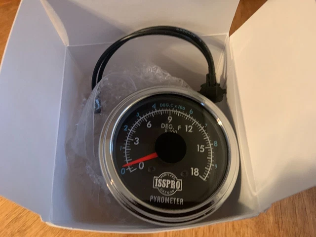 NEW PACCAR KENWORTH W900B 3" PYROMETER GAUGE 0 - 1800°F K152-317 IssPro ...