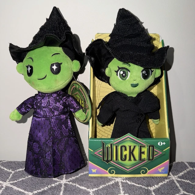 WICKED PLUSH DOLLS Elphaba Glinda First & Second Movie For Good x 4 ...