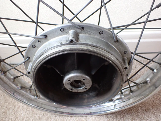 TRIUMPH T120 BSA A65 Conical Hub Rear 18" WM3 Wheel Late Type Bearing ...