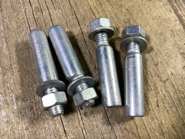 VINTAGE BIKE BICYCLE FRENCH CRANK COTTER PINS 9.5MM QTY2 PAIRS CRANKSET ...