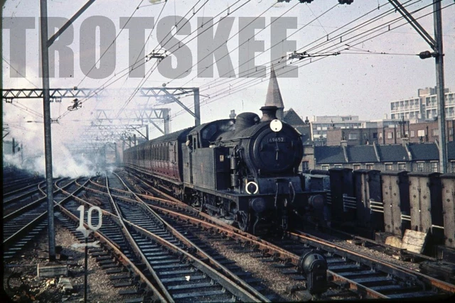 35MM SLIDE BR British Railways Steam Loco 69652 Class N7 Liverpool ...